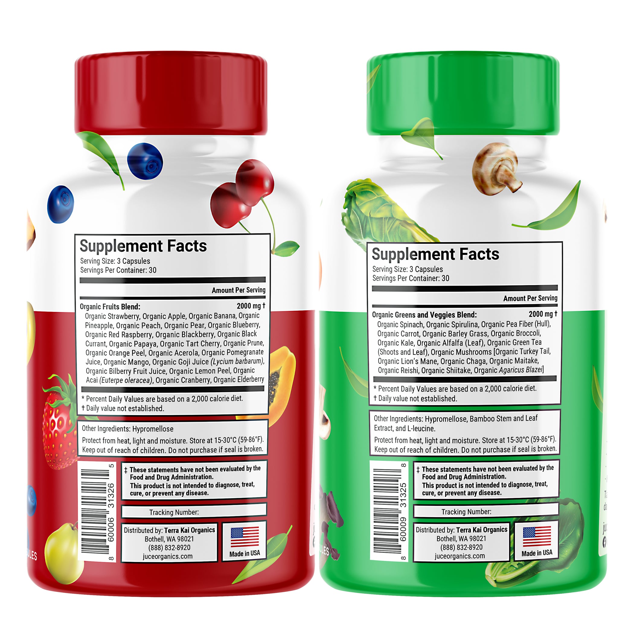 Júce Super Fruits & Veggies Capsules – Júce Organics
