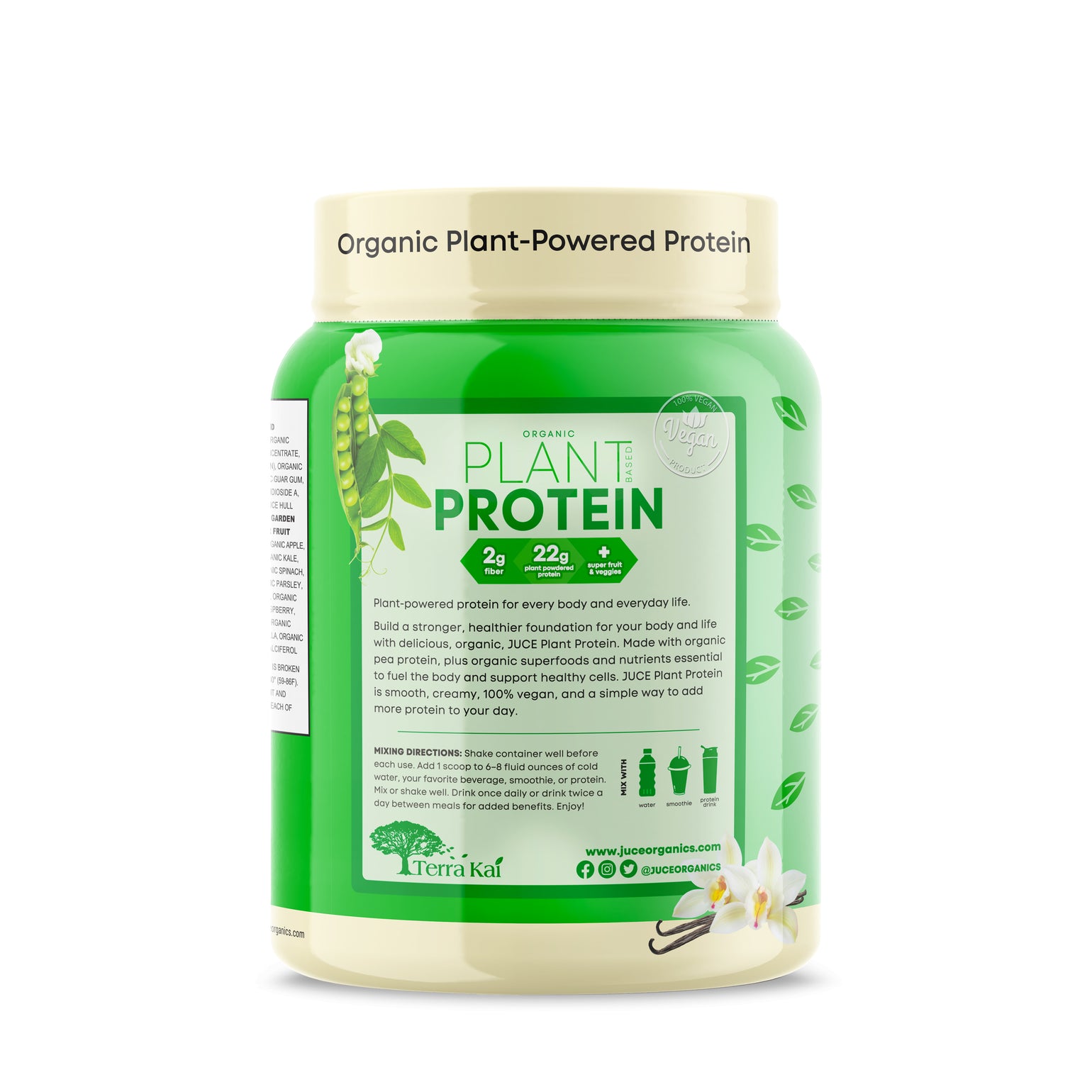 Júce Organic Plant-Based Protein Powder (Vanilla) – Juce Organics