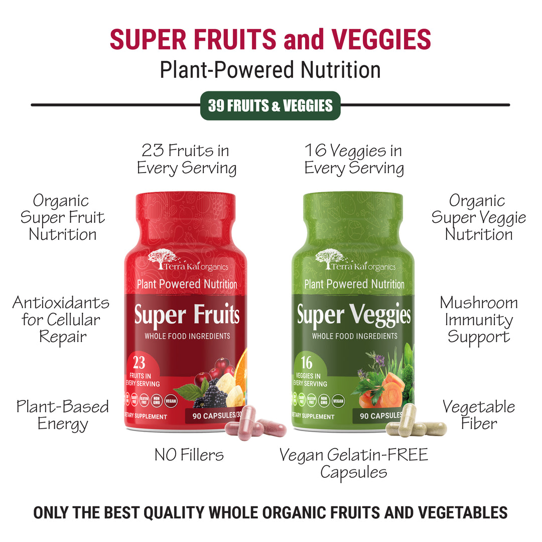 Terra Kai Organics Super Fruits & Veggies Capsules – Juce Organics