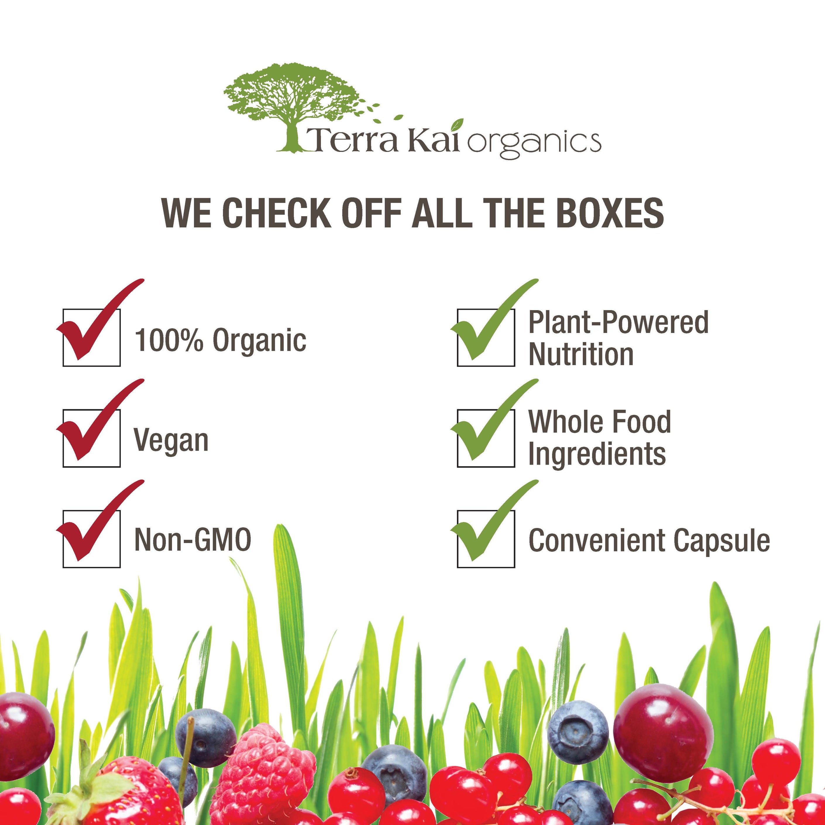 Terra Kai Organics Super Fruits & Veggies Capsules – Juce Organics