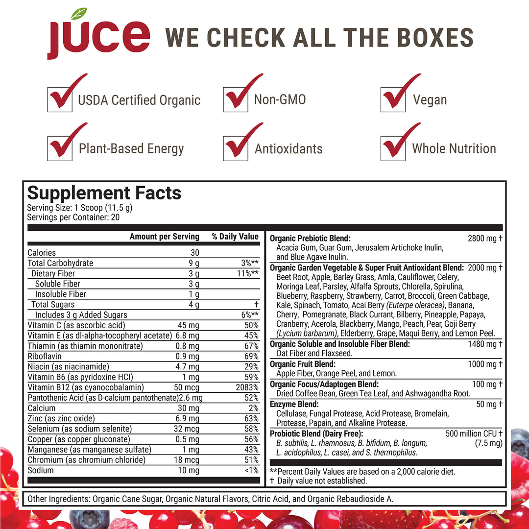 Júce Reds Organic Daily Superfood Juce Organics